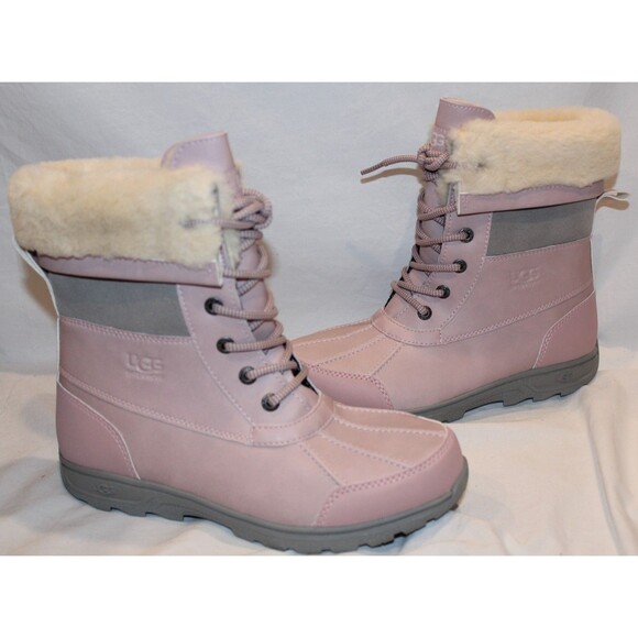 UGG | Shoes | Nib Ugg Butte Leather Winter Waterproof Snow Boot Youth ...